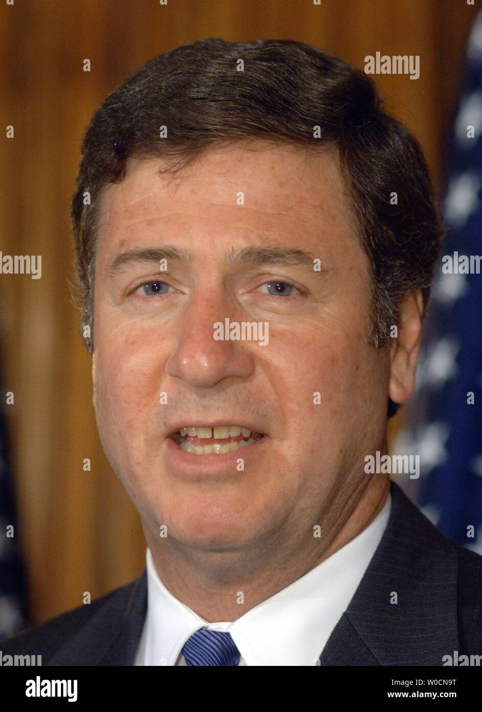 Sen. George Allen, R-Va., speaks about the U.S. Senate resolution ...