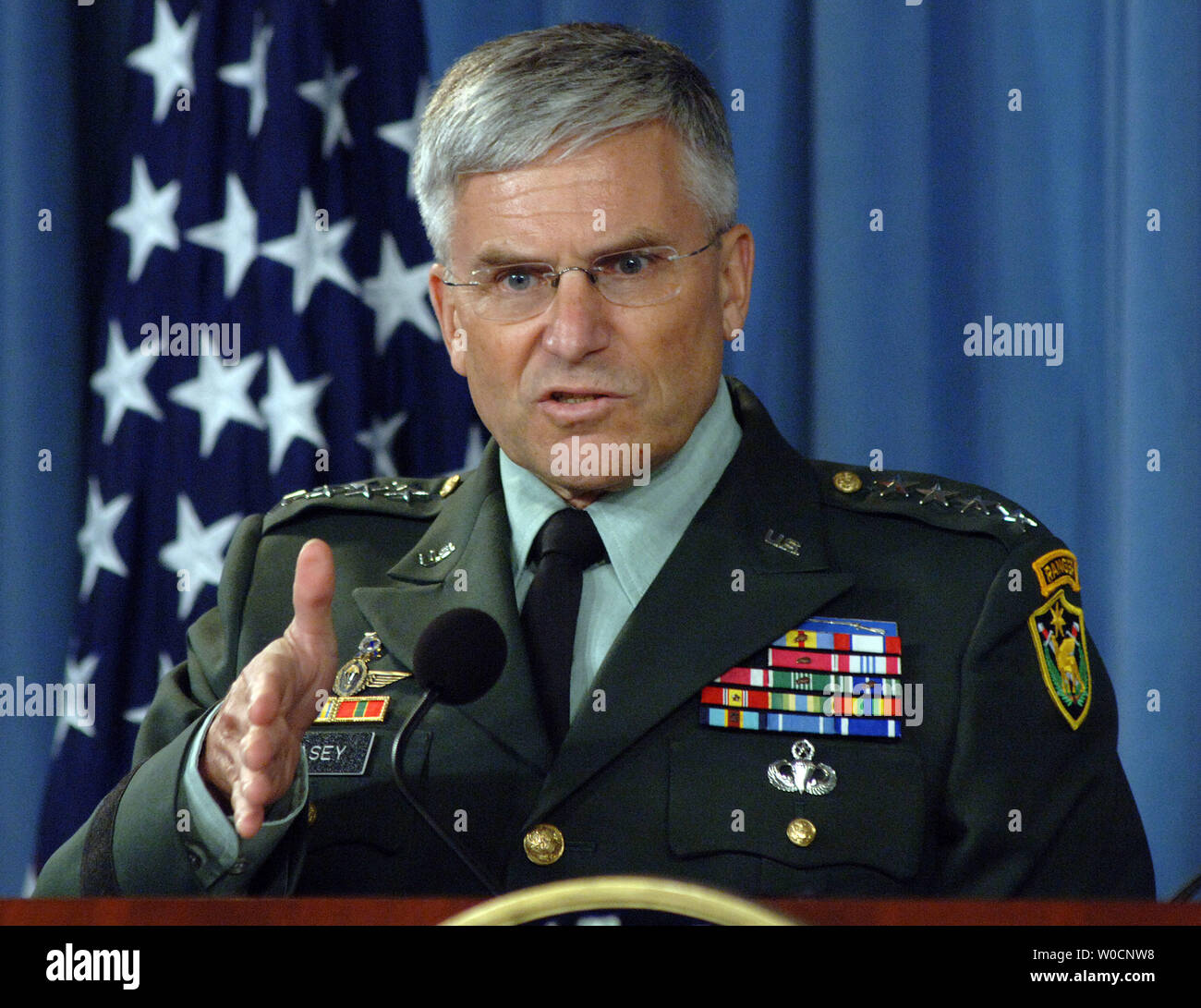 US Army Gen. George Casey, commander of Multinational Force Iraq ...
