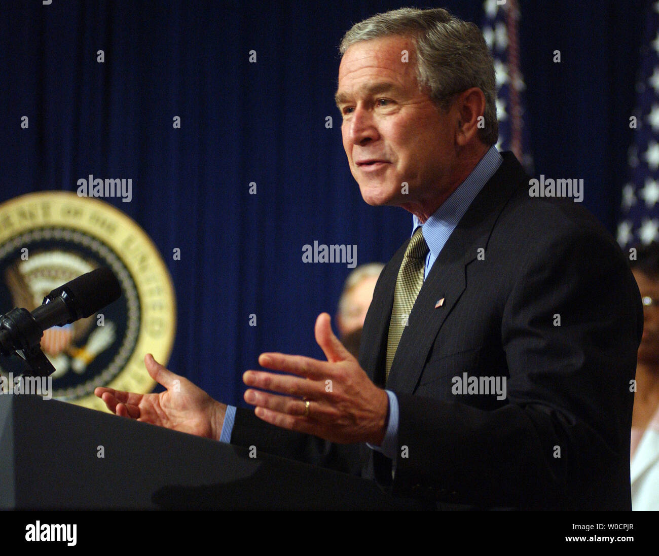 U.S. President George W. Bush speaks before signing the Patient Safety ...