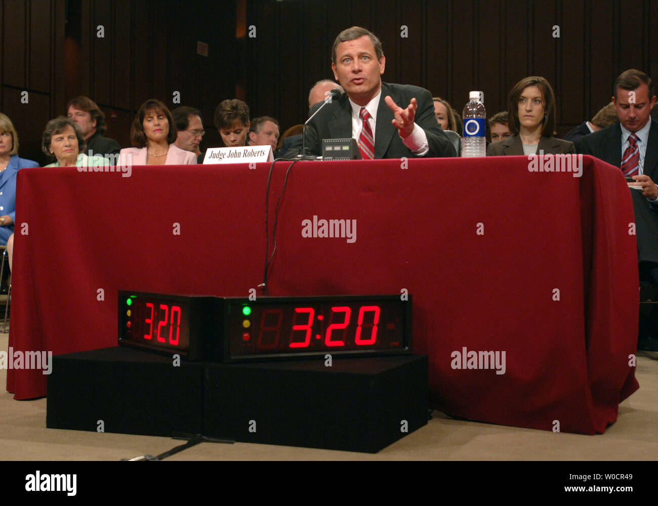 U.S. Chief Justice Nominee Judge John Roberts testifies before the ...