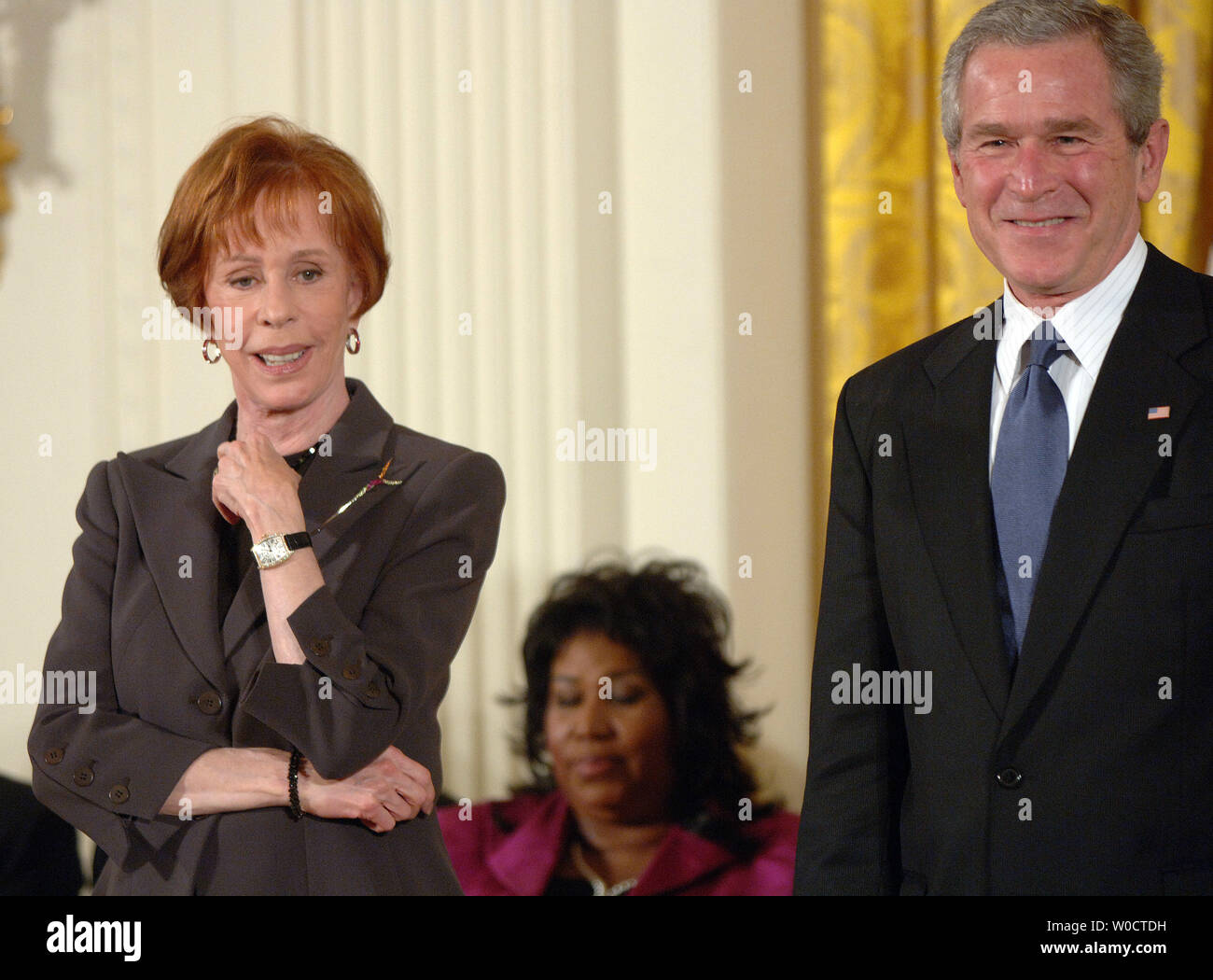 U.S. President George W. Bush awarded Actress Carol Burnett the ...