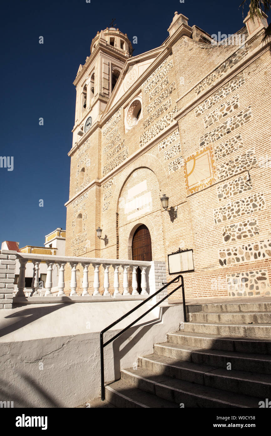 outside the main door of the Church of the Incarnation in almunecar in ...