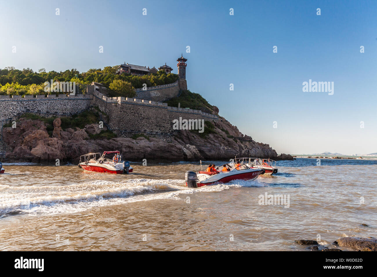 Bohai Sea Scenery of Penglai Changshan Islands, Yantai, Shandong ...