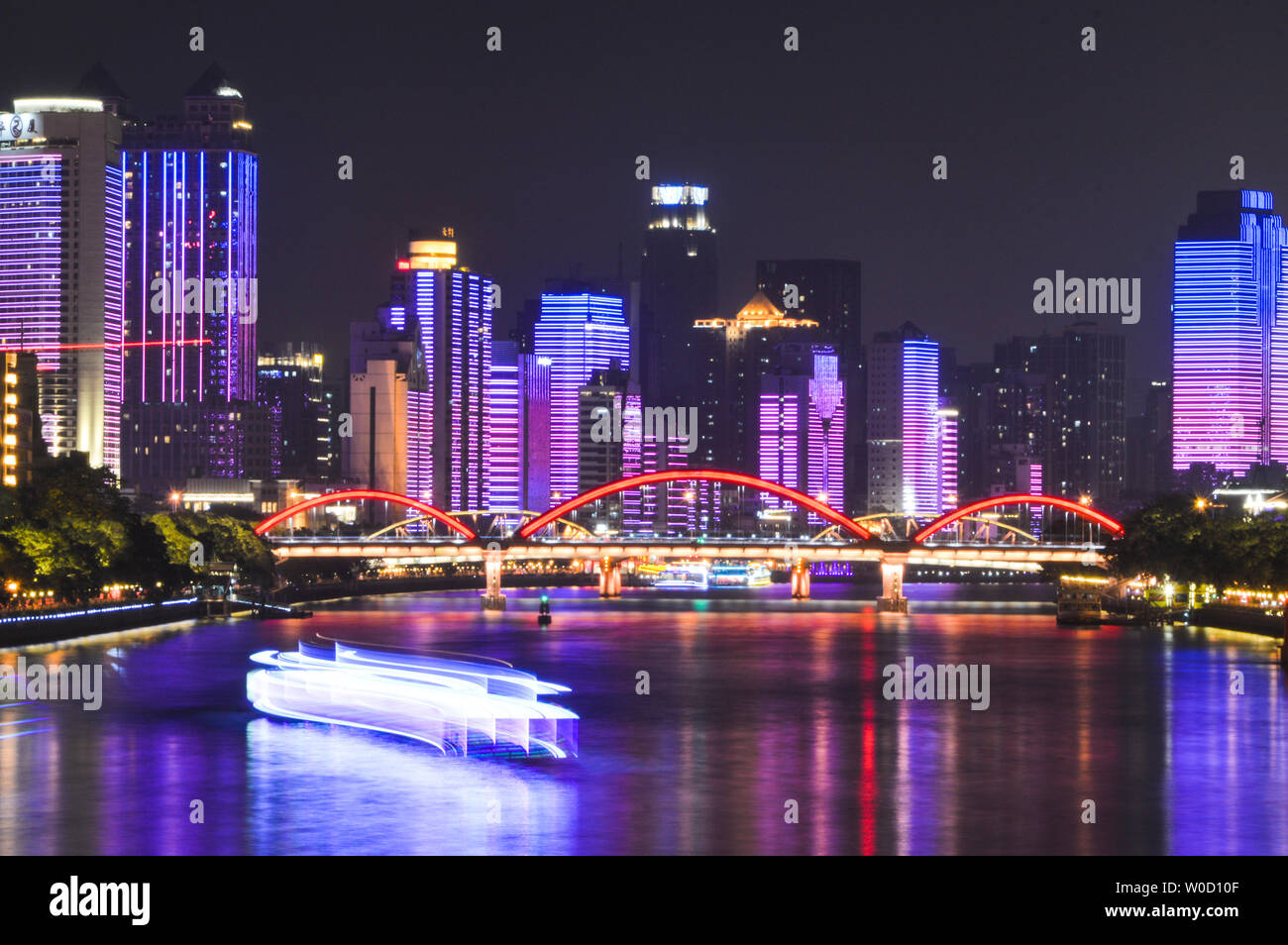 Pearl River Night Scene Stock Photo - Alamy