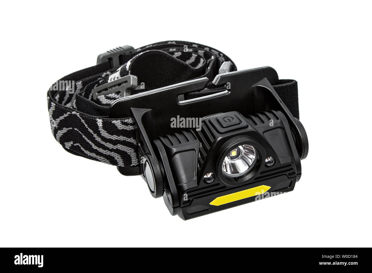 Flashlight head. headlamp, isolated on white background Stock Photo - Alamy
