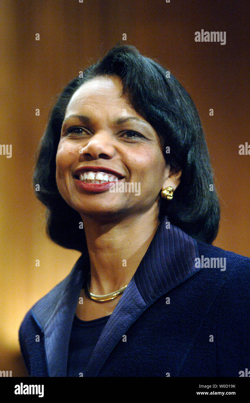 Secretary of State Rice Condoleezza Rice testifies before a Senate ...