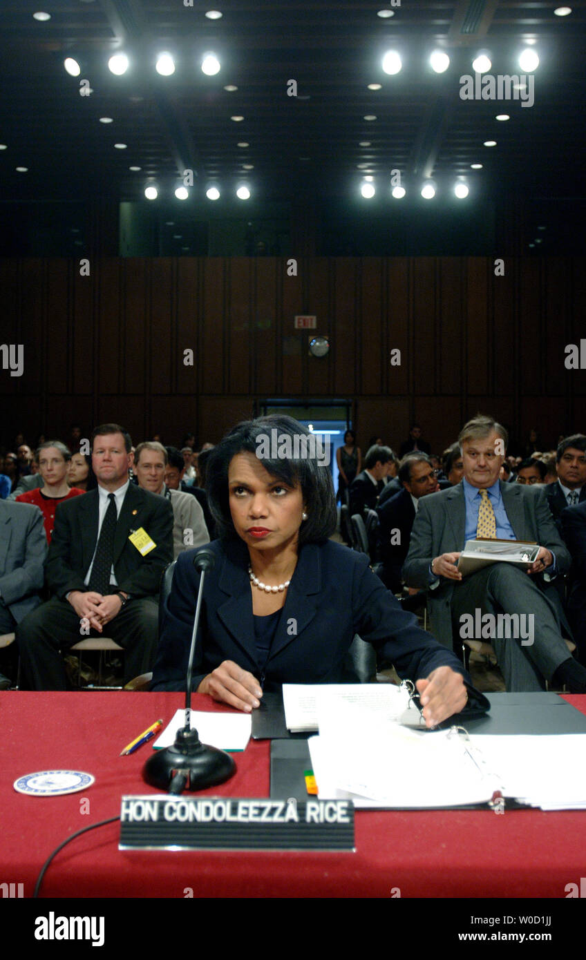 Secretary of State Condoleezza Rice testifies before a Senate Foreign ...