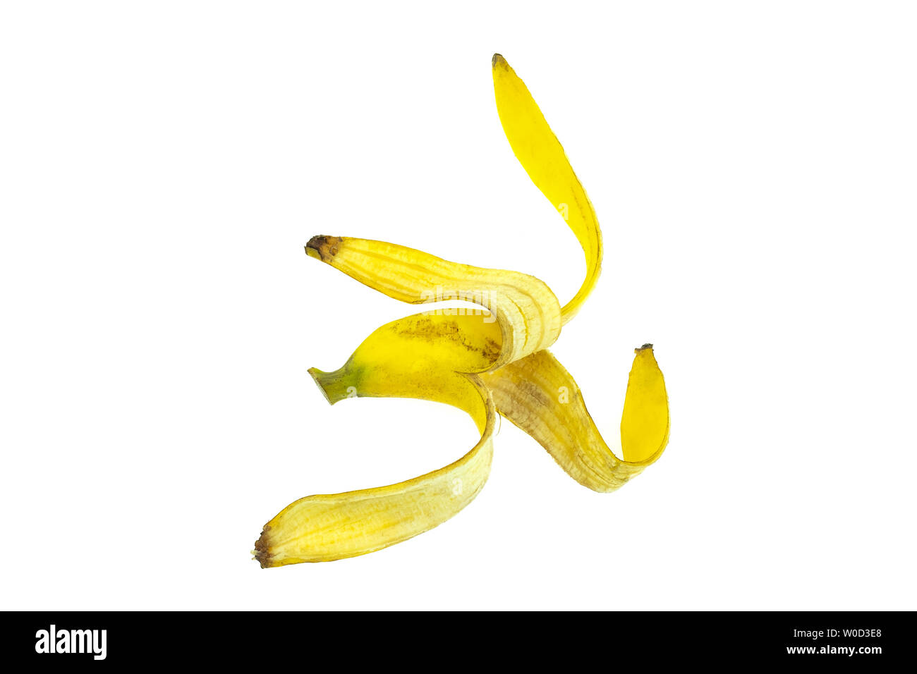 Beautiful ripe banana peel isolated whit background Stock Photo - Alamy