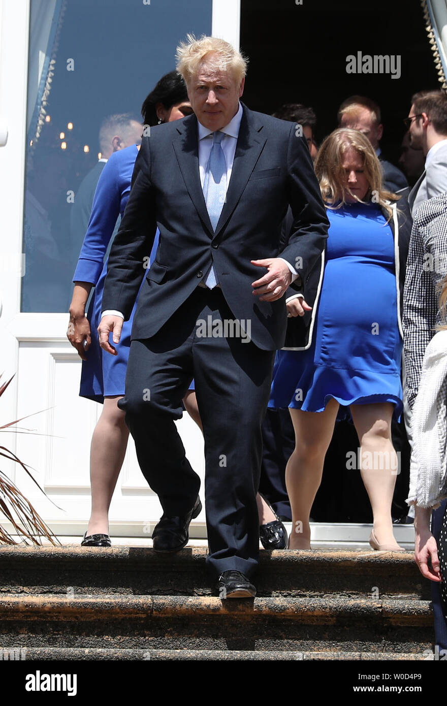 Conservative party leadership contender Boris Johnson during a visit to ...