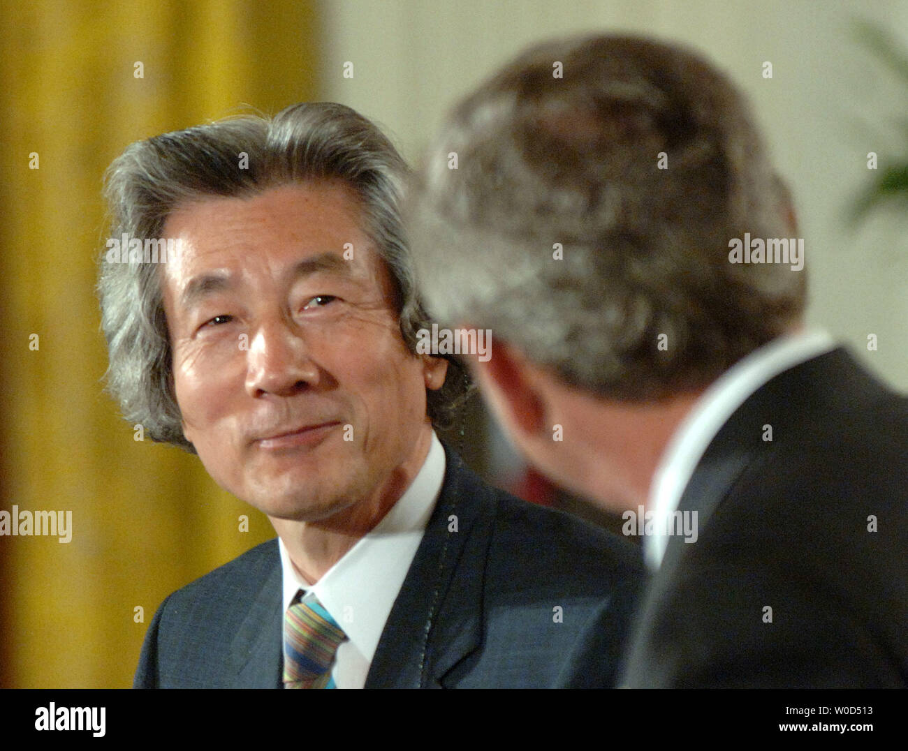 U.S. President George W. Bush and Japanese Prime Minister Junichiro ...