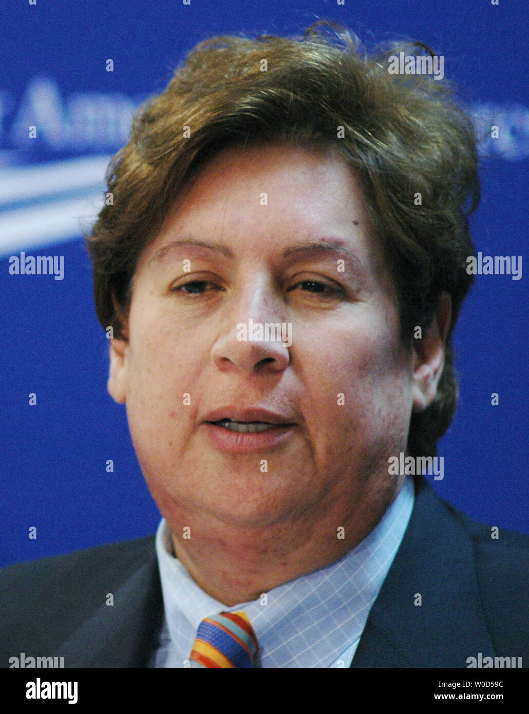 Armando Guzman, Bureau Chief for TV Azteca, listens at the Center for ...