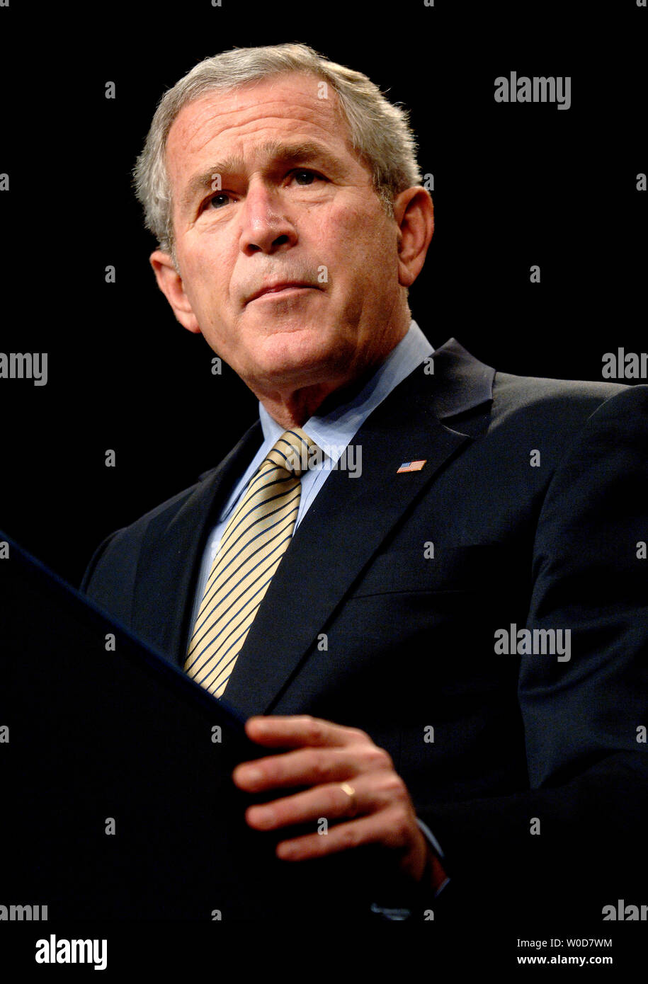 President George W. Bush speaks on the Global War on Terror, in ...