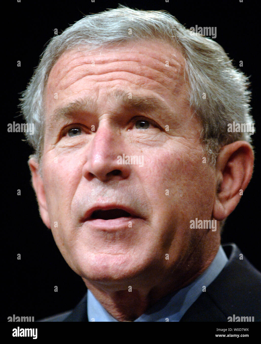 President George W. Bush gives remarks on the Global War on Terror to ...