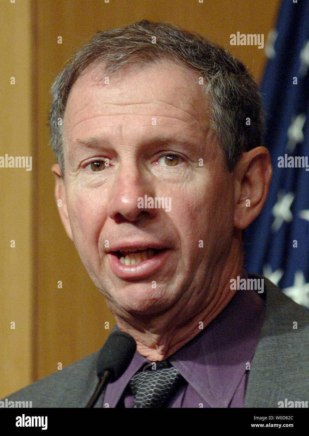 NASA's Administrator Michael Griffin speaks during a news conference ...
