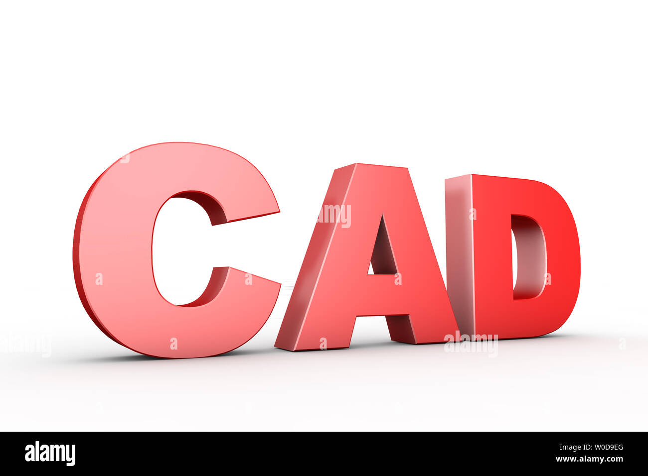 3d illustration sign cad Stock Photo - Alamy