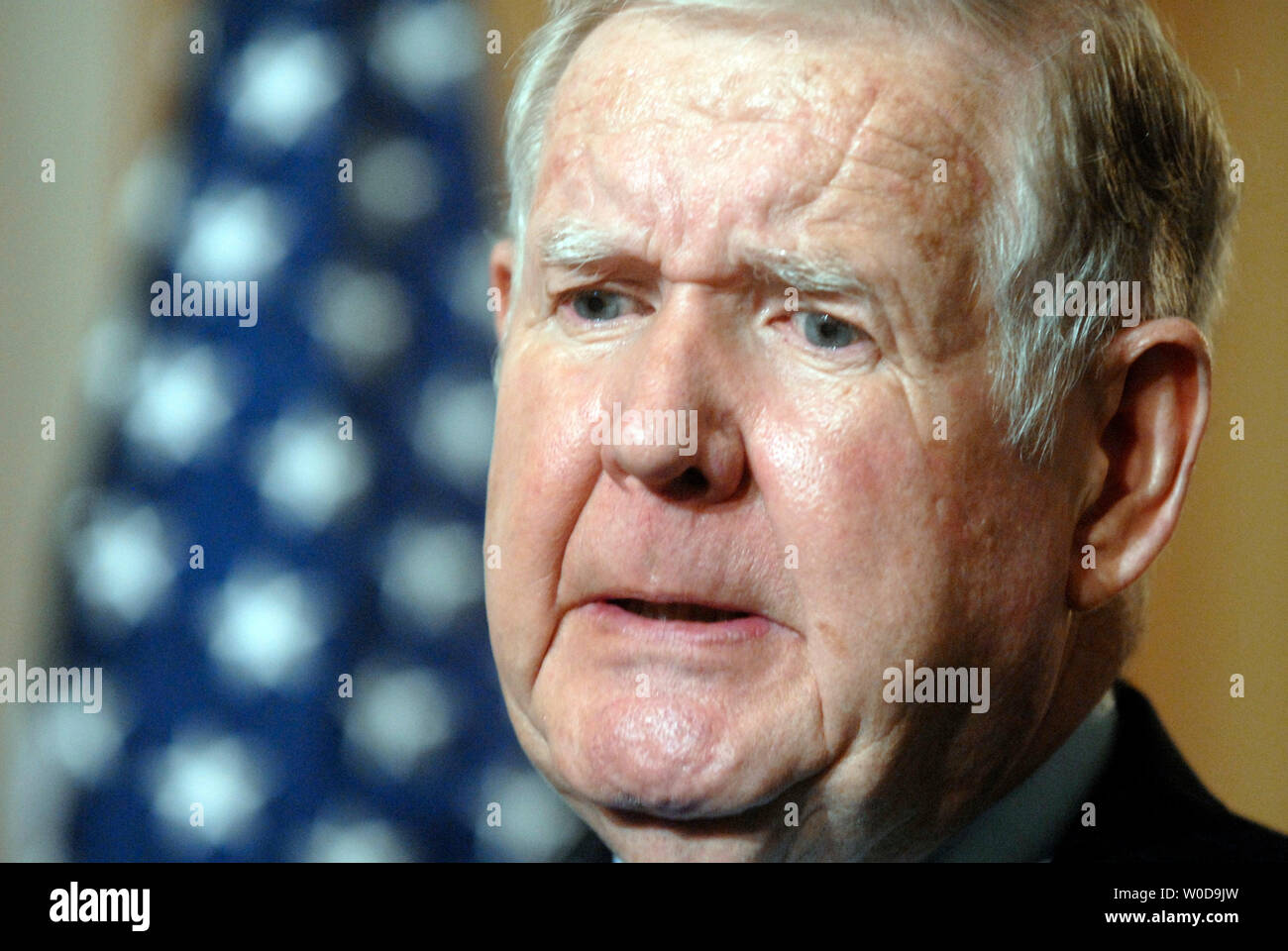 Rep. John Murtha (D-PA) attends a press conference following the House ...