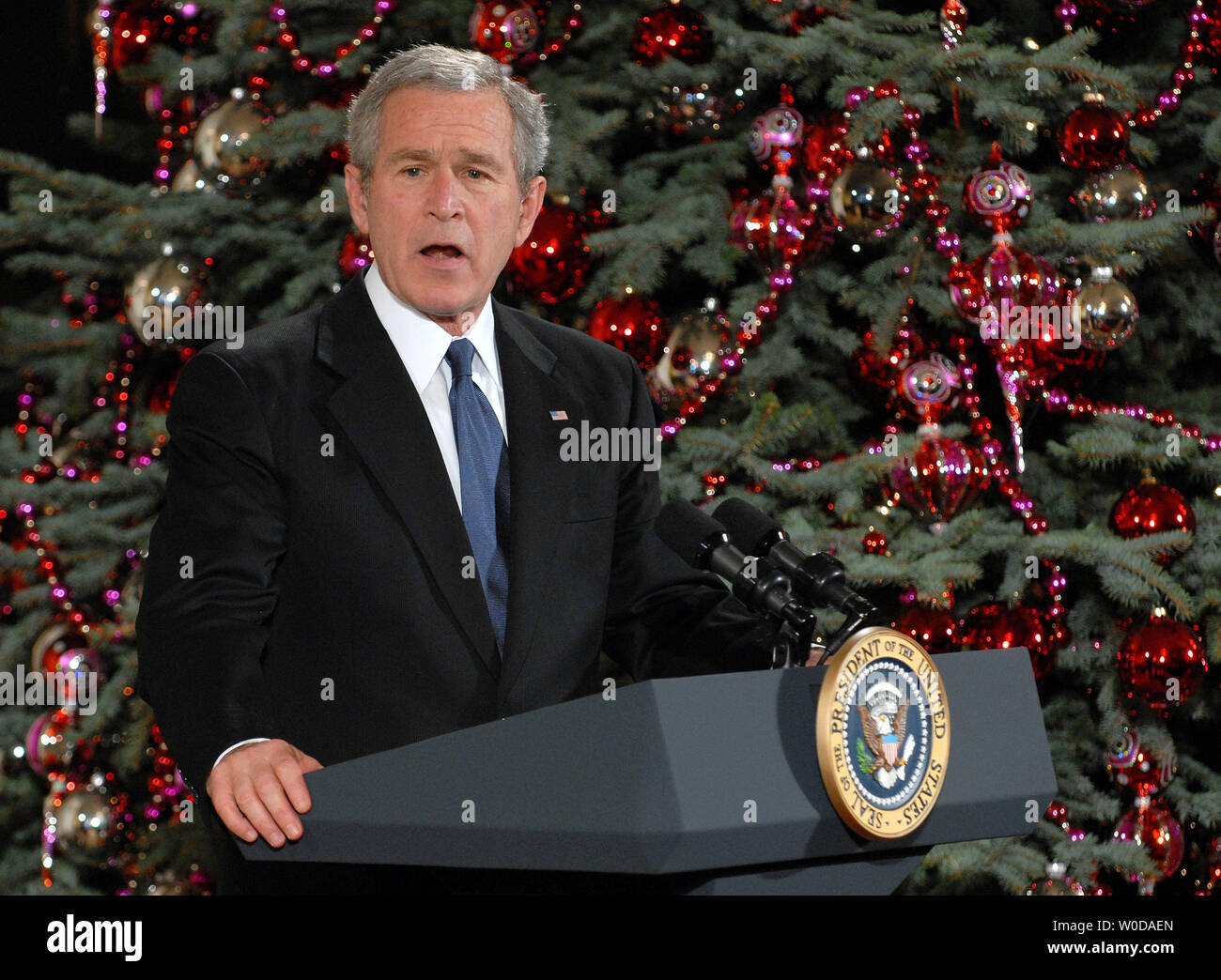 U.S. President George W. Bush speaks before awarding the 2006 ...