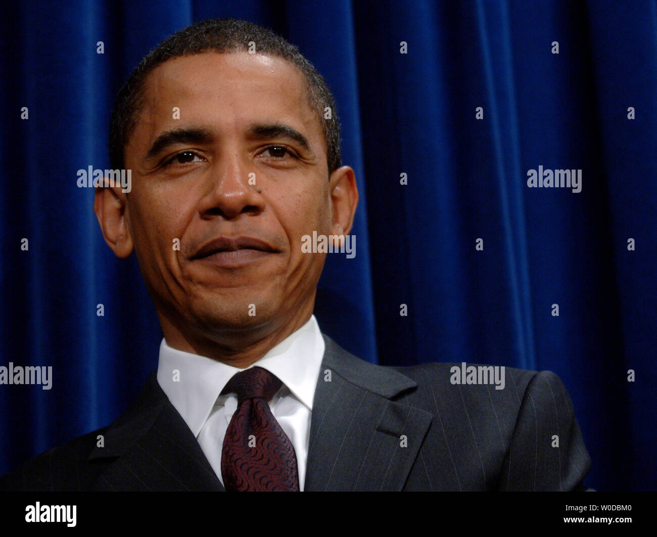 Sen. Barack Obama (D-IL) attends a press conference on Senate ethics ...