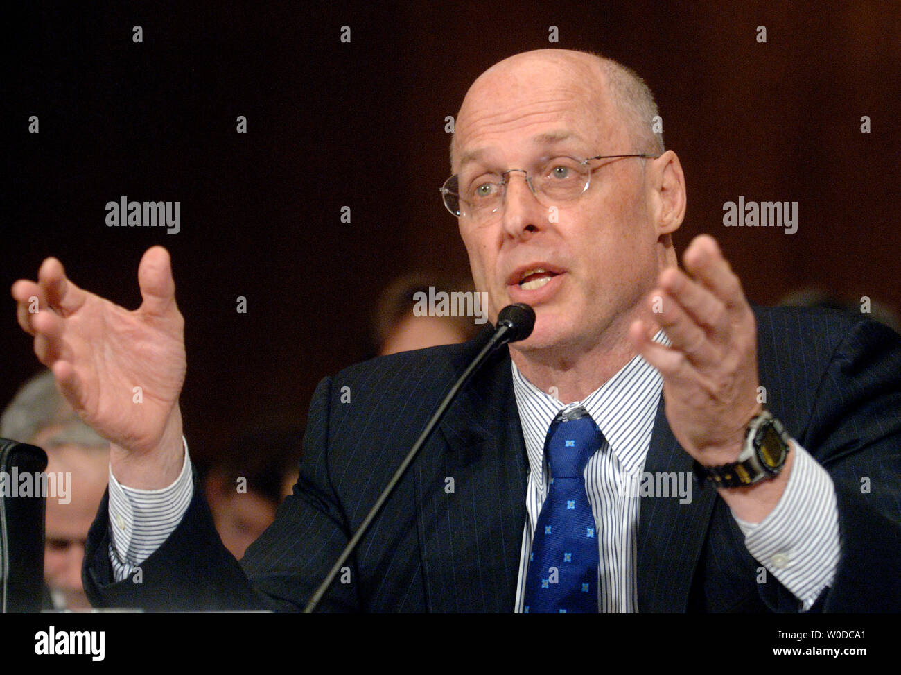 Treasury Secretary Henry Paulson testifies before a Senate Finance ...