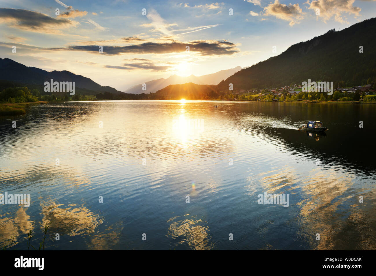 Mountain lake weissensee in hi-res stock photography and images - Alamy
