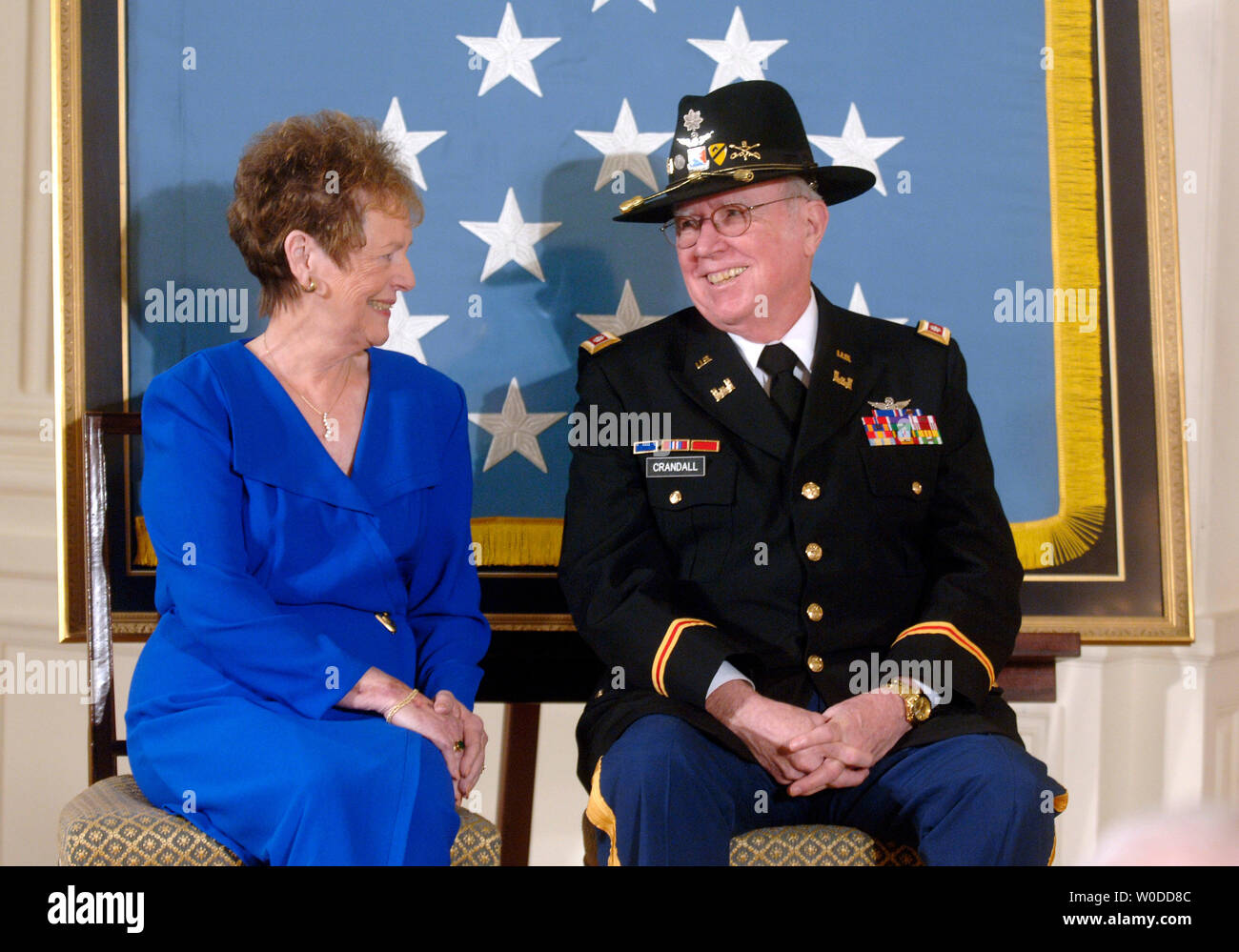 Medal of Honor recipient Retired Army Lt. Col. Bruce Crandall smiles to ...