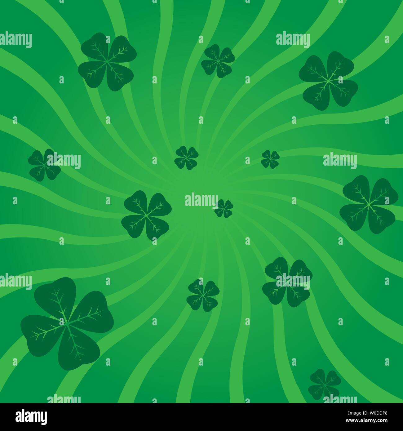abstract striped background with clover leaves vector Stock Vector ...