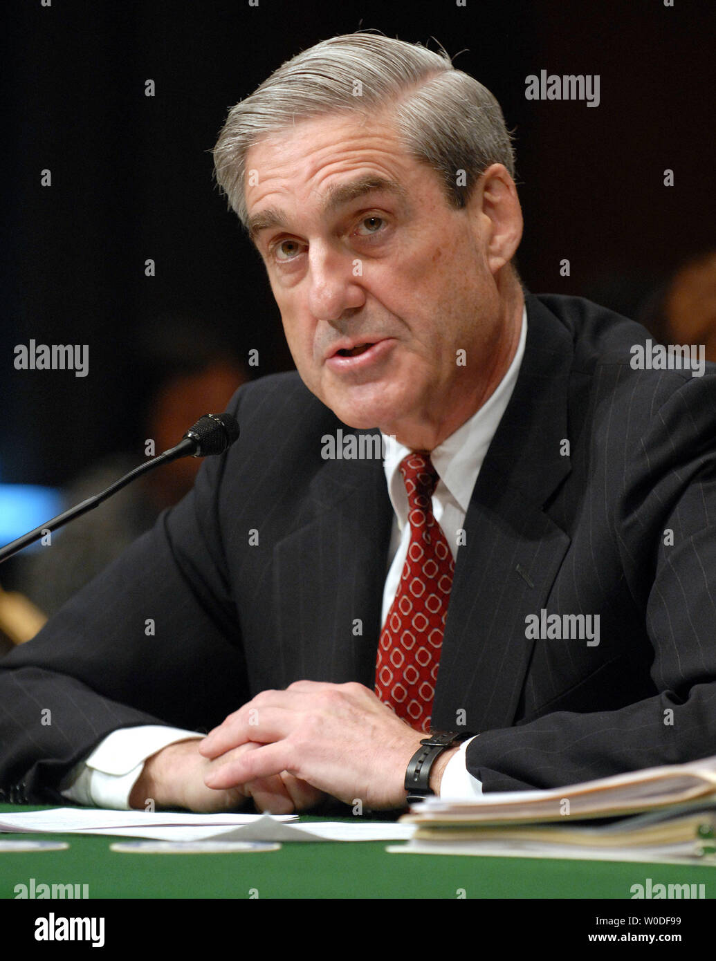 FBI Director Robert S. Mueller III testifies before a Senate Judiciary ...
