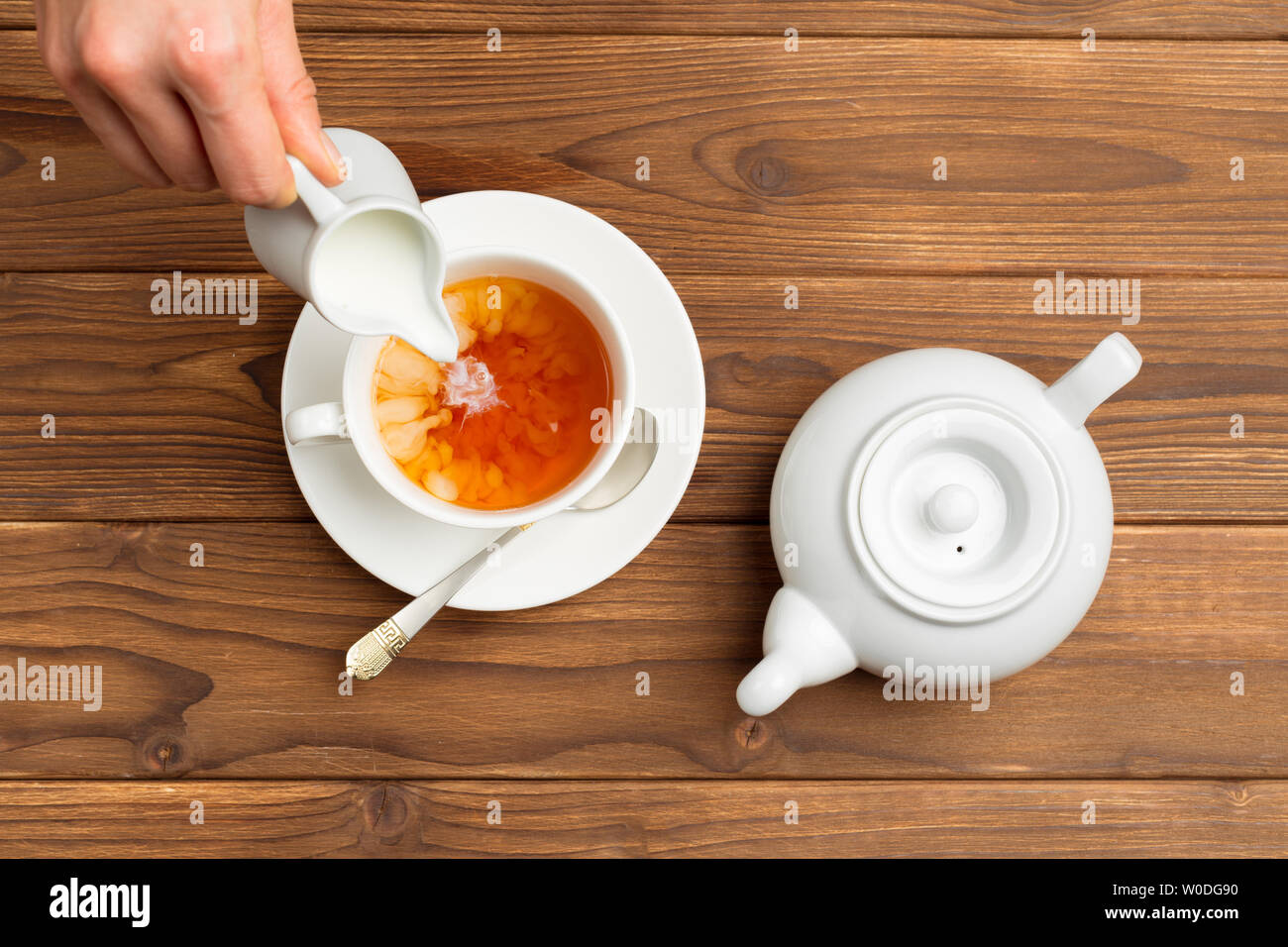 Cup of morning tea Stock Photo - Alamy