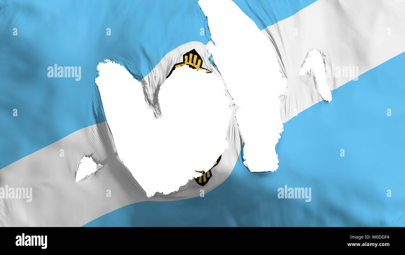 Ragged Madison city, capital of Wisconsin state flag, white background ...