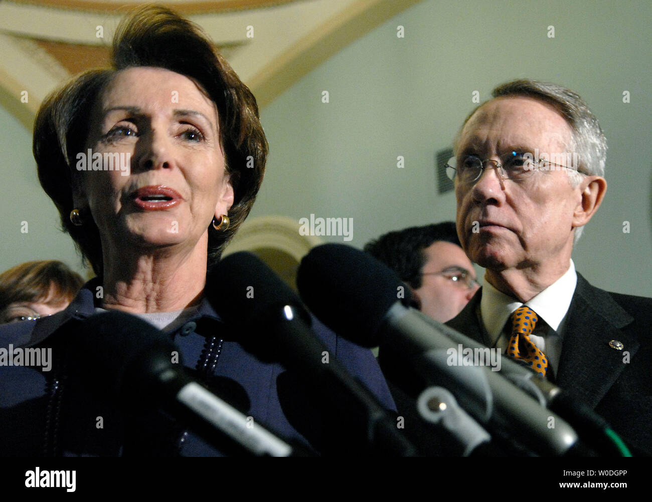 Speaker of the House Nancy Pelosi (D-CA) and Senate Majority Leader ...