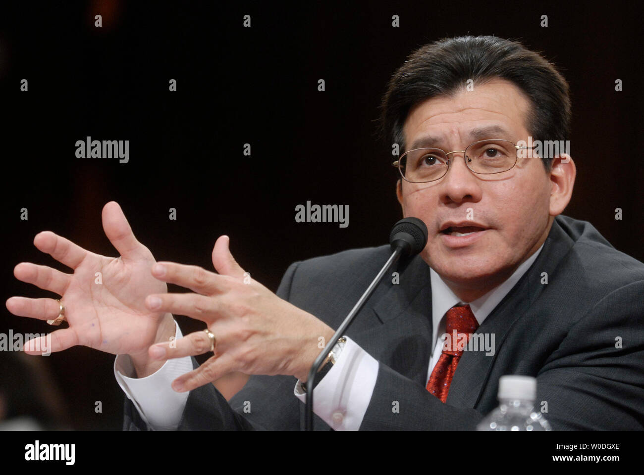 U.S. Attorney General Alberto Gonzales testifies before a Senate ...