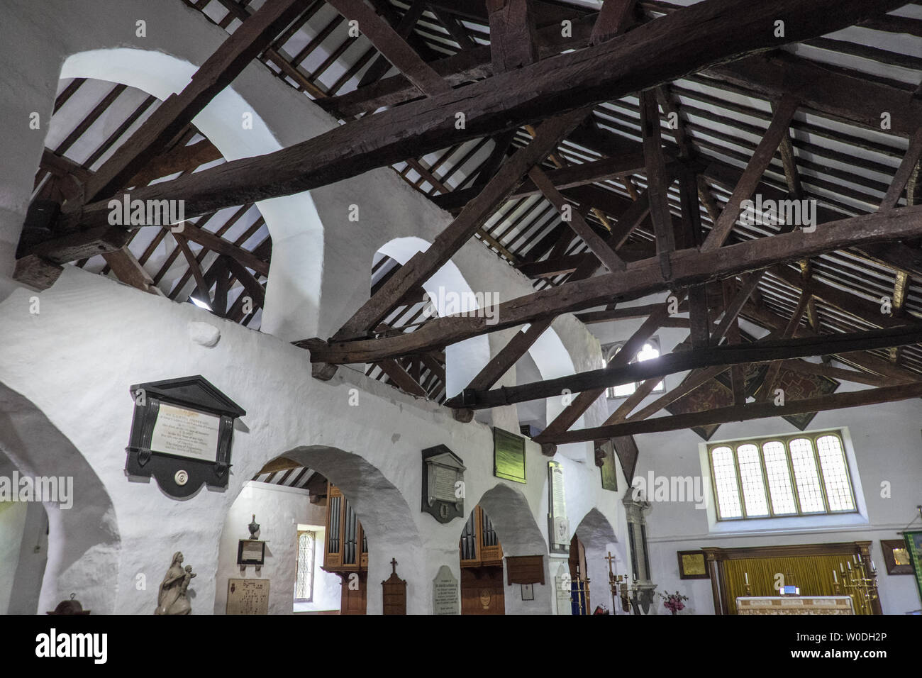St Oswald's Church in,village,town,of,Grasmere,a, popular,tourist ...