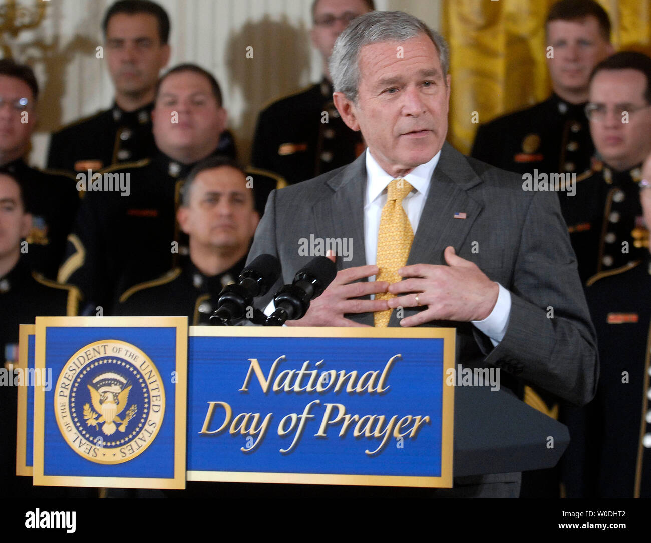 National day prayer bush hi-res stock photography and images - Alamy