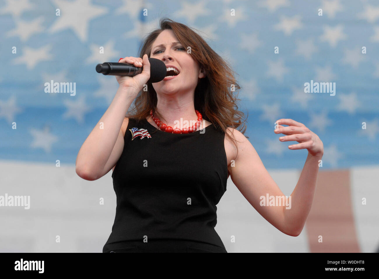 Singer/song writer Jenny Boyle performs at a concert to kick off ...