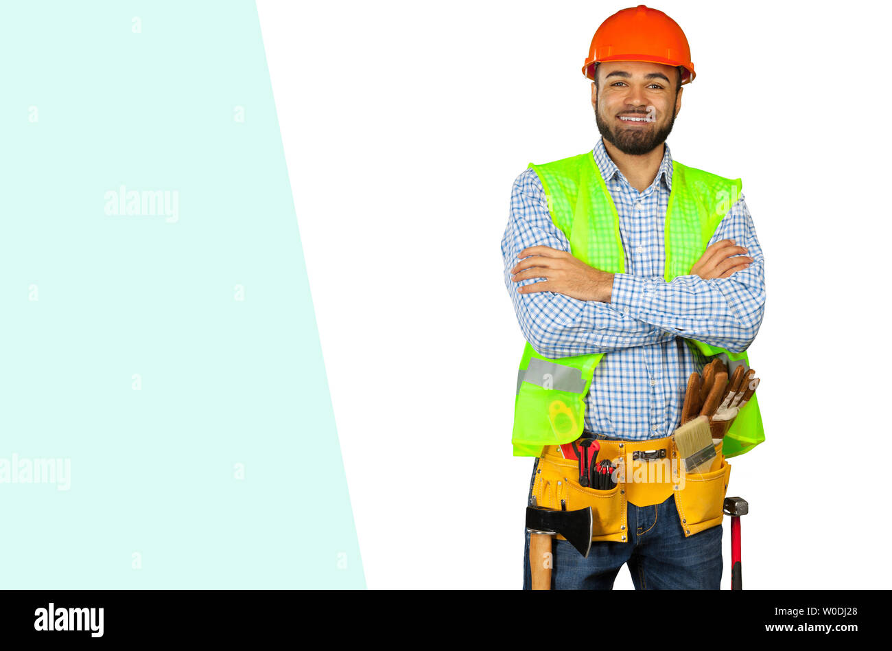 Portrait of Construction Worker Stock Photo - Alamy
