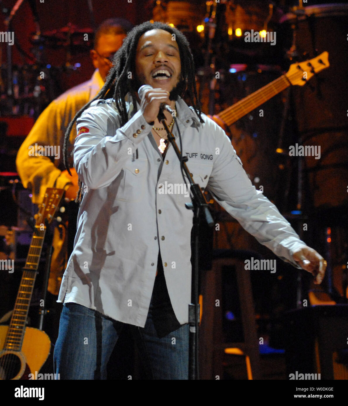 Stephen Marley performs during a concert celebrating the music of Paul ...