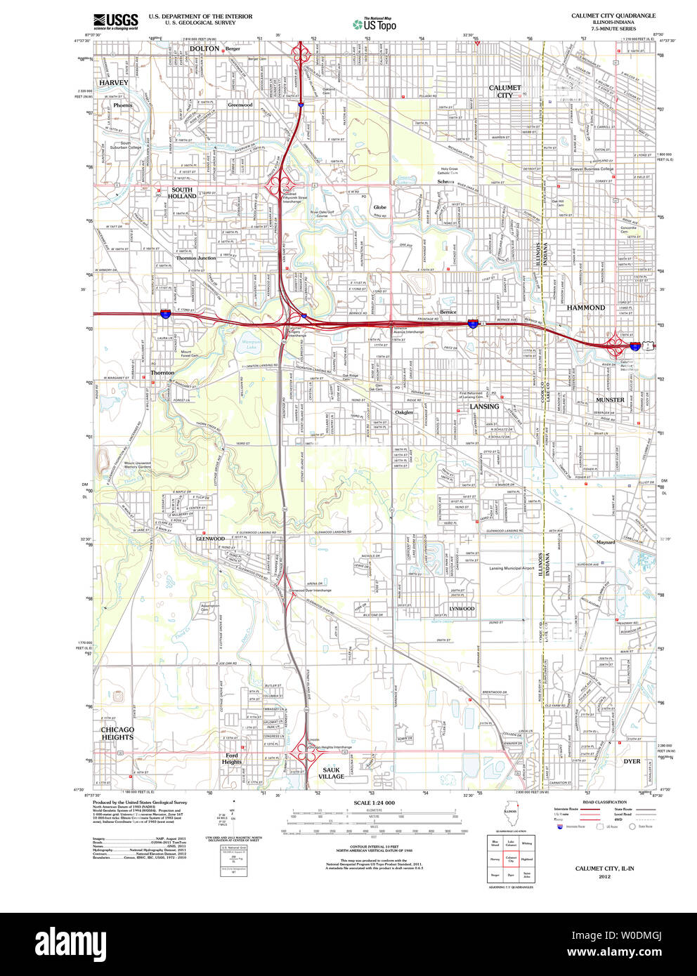 Calumet map hi-res stock photography and images - Alamy