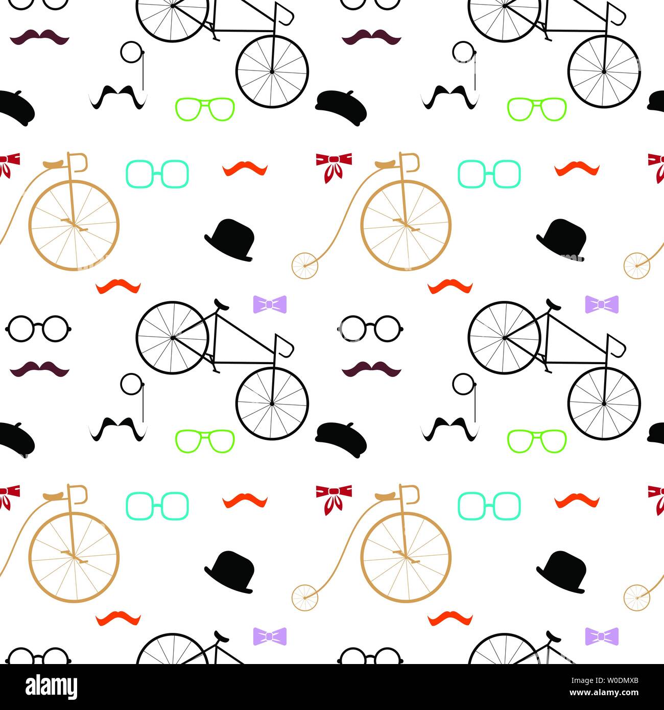 Vintage hippy style elements Cut Out Stock Images & Pictures - Alamy