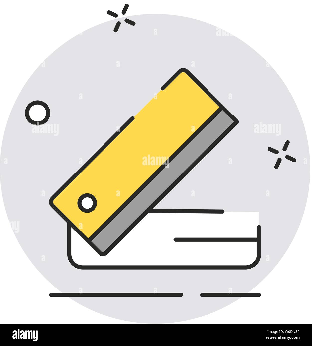 Paper work icon flat Stock Vector Images - Alamy