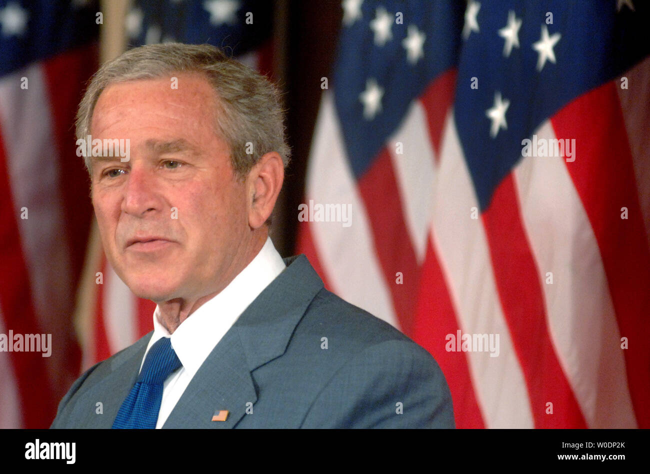 U.S. President George W. Bush delivers remarks on immigration reform at ...