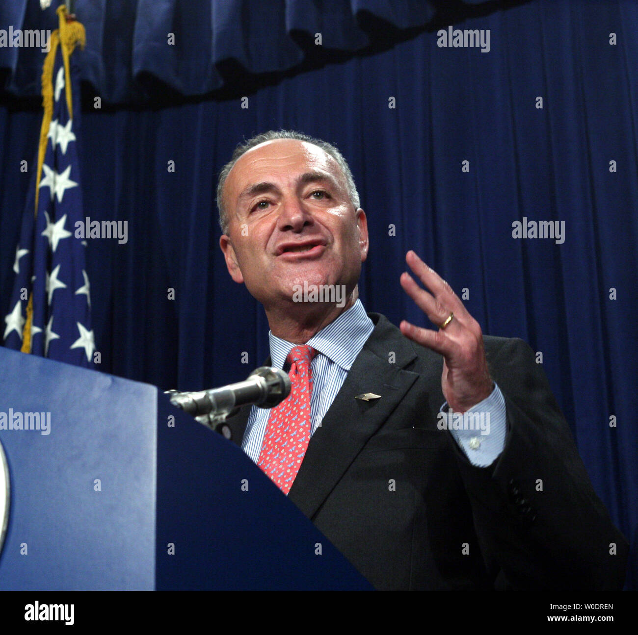 Charles Schumer (D- NY) participates in a press conference about U.S ...