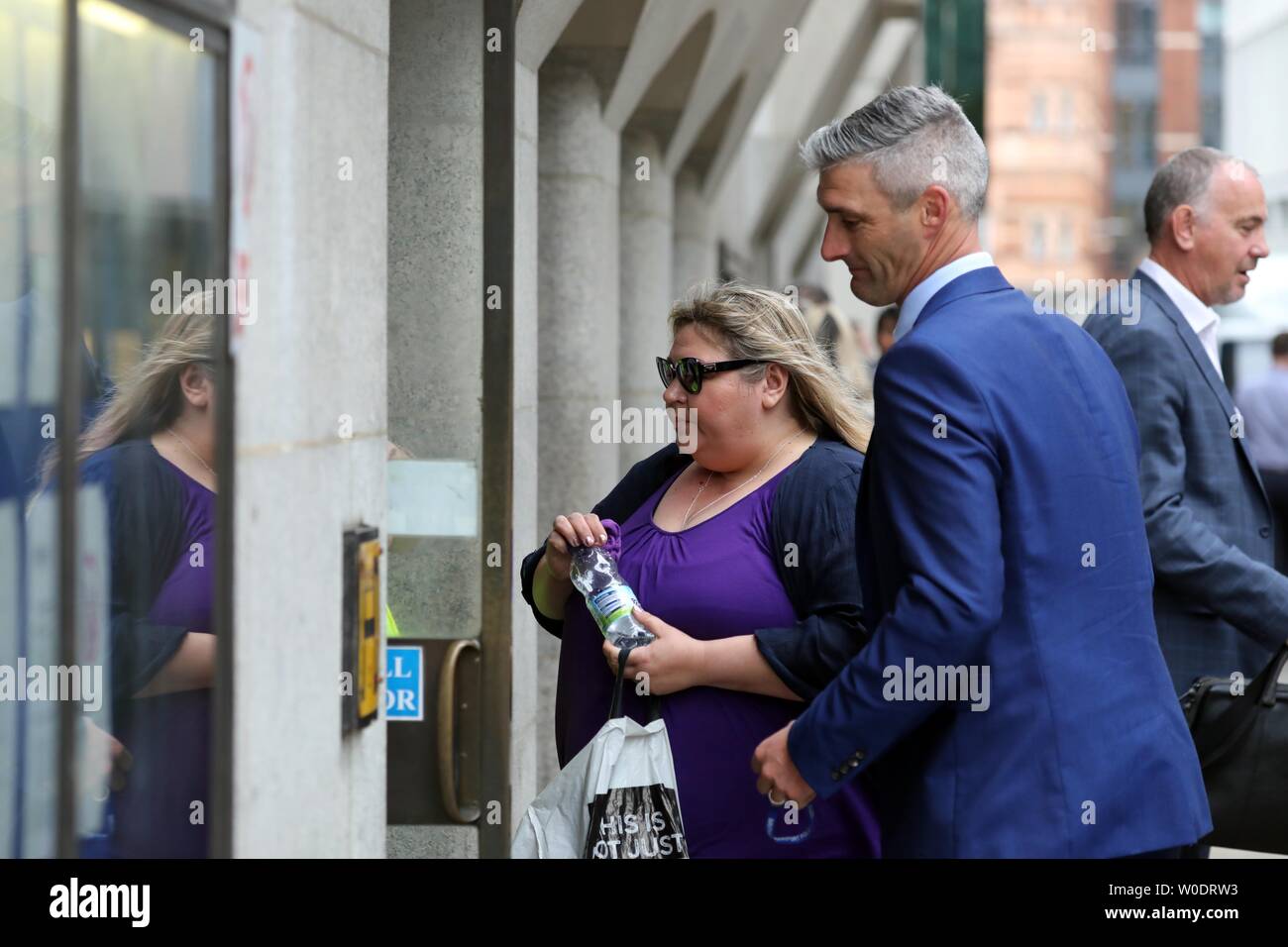 Pic shows: Wife of killed dad Lee Pomeroy , Svetlana Pomeroy arrives at ...
