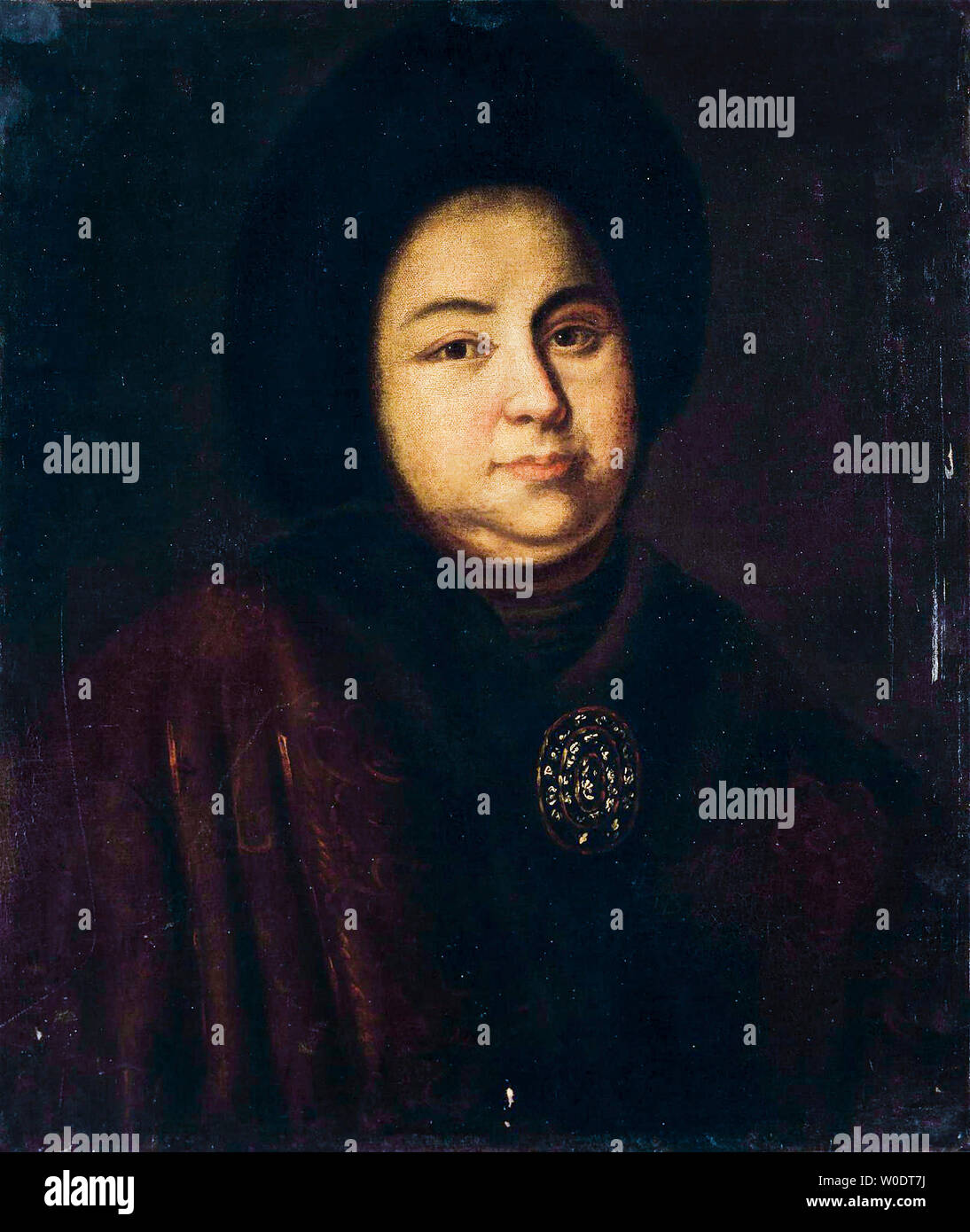 Eudoxia Lopukhina, Tsarista of Russia, 1669-1731, portrait painting ...