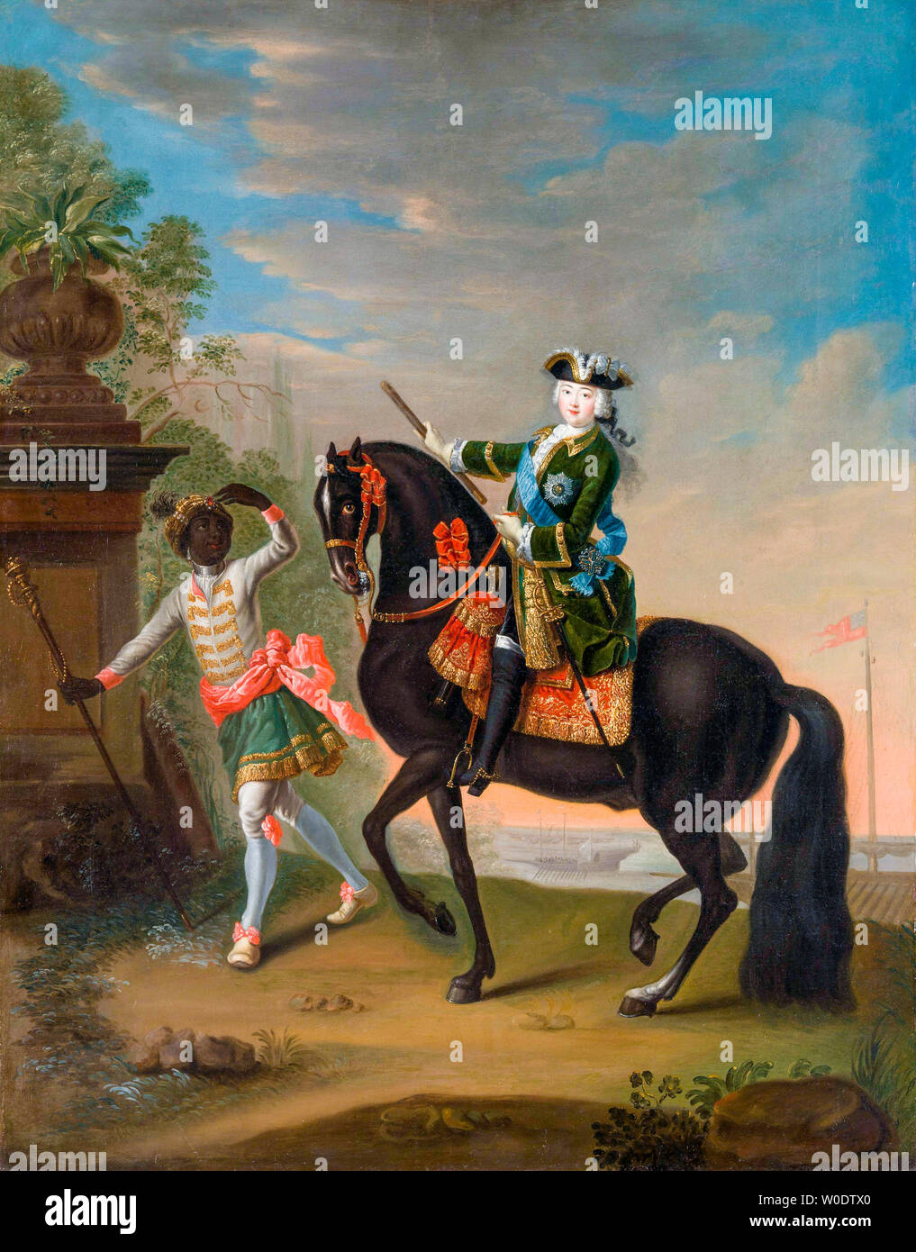 Georg Christoph Grooth, Elizabeth of Russia, 1709-1762, on Horseback ...