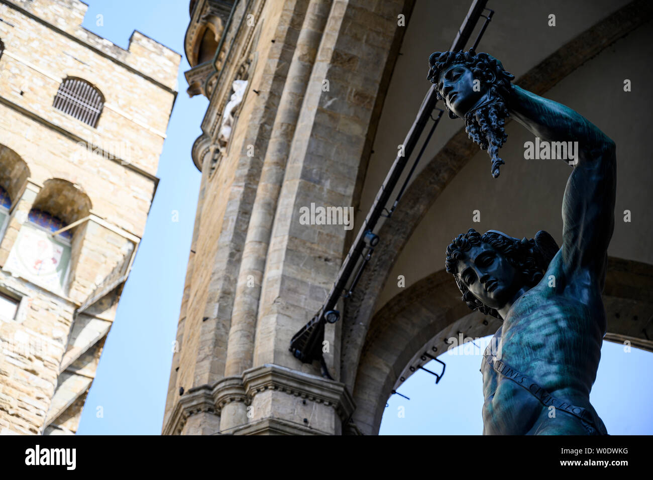 Statue of Perseus by Benvenuto Cellini, Florence, Tuscany, Italy Stock ...