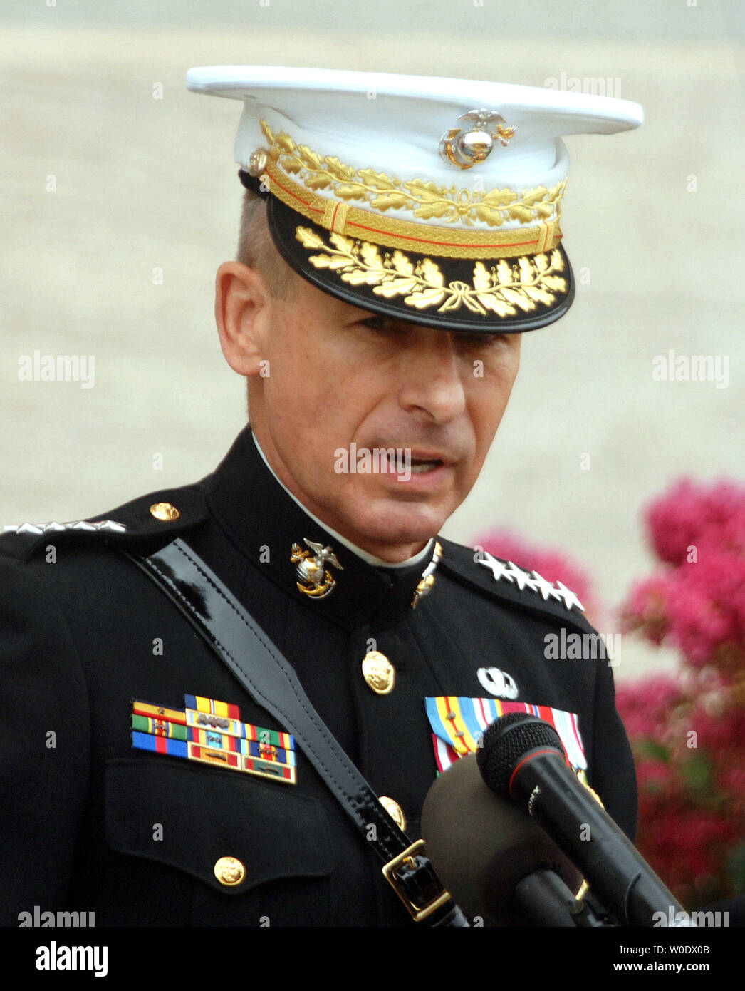 Chairman of the Joint Chiefs of Staff Gen. Peter Pace speaks at the ...