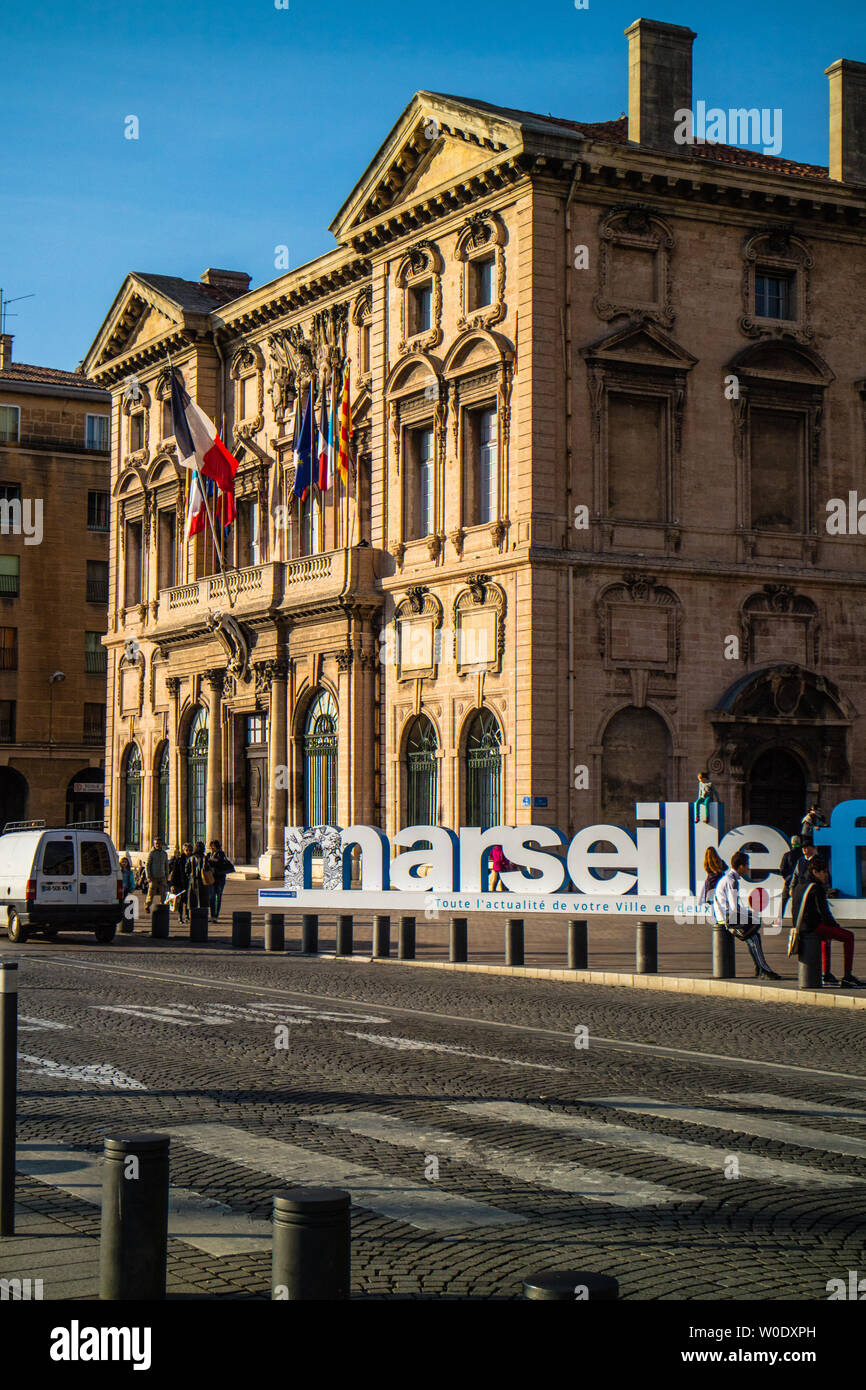 Marseille flag hi-res stock photography and images - Alamy
