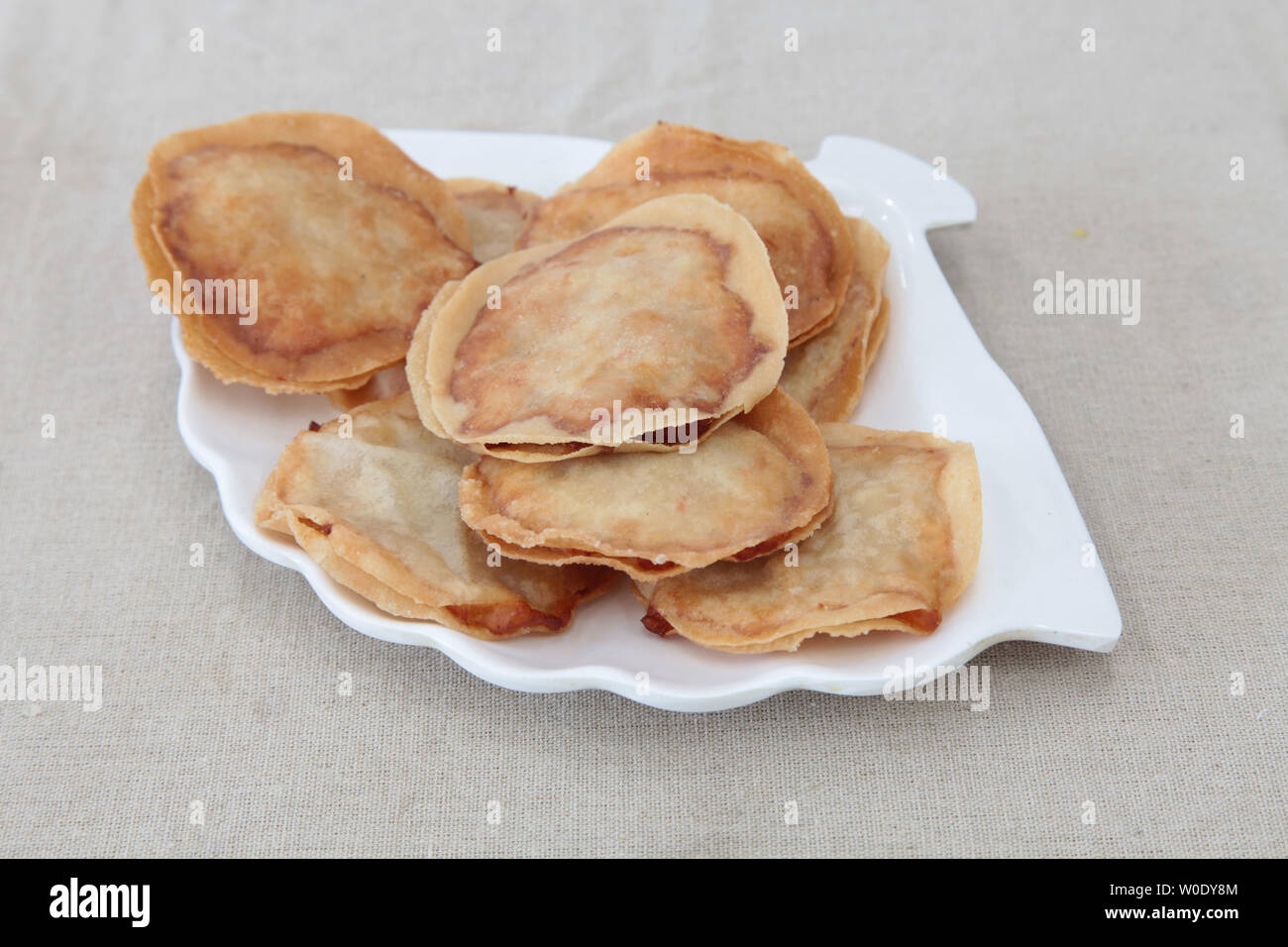 Moon shrimp cake Stock Photo - Alamy