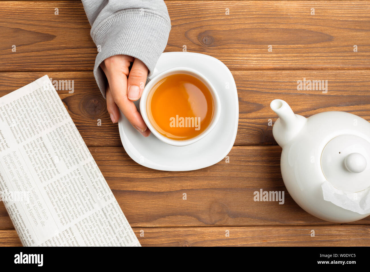 Cup of morning tea Stock Photo - Alamy