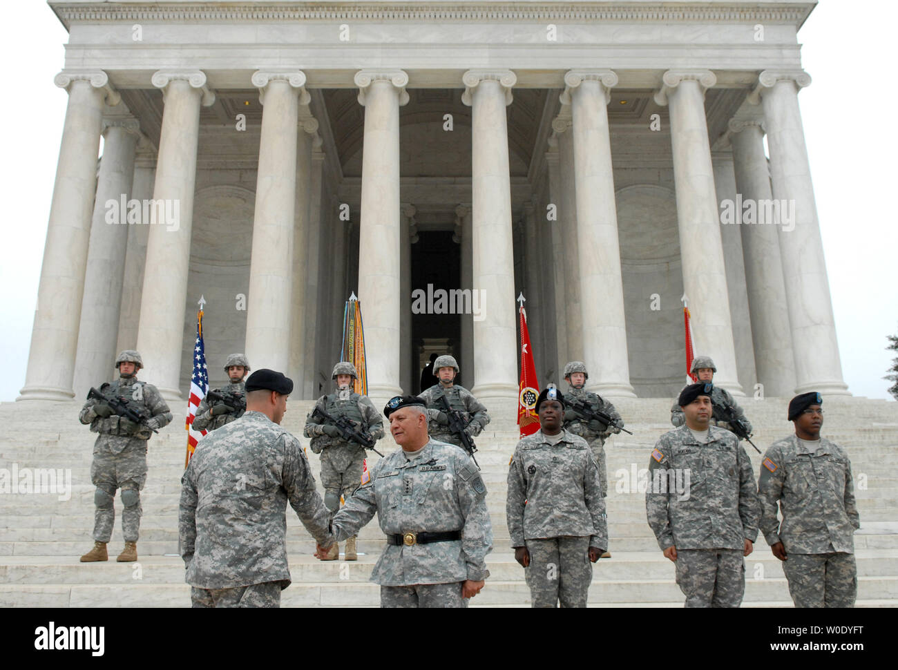 Army Vice Chief of Staff Gen. Richard Cody shakes hands with ...